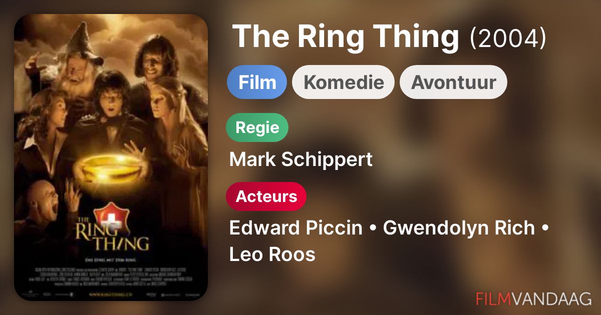 The Ring Thing (film, 2004) - FilmVandaag.nl