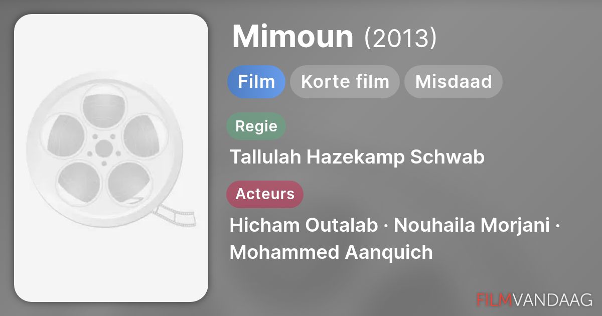 Mimoun (film, 2013) - FilmVandaag.nl