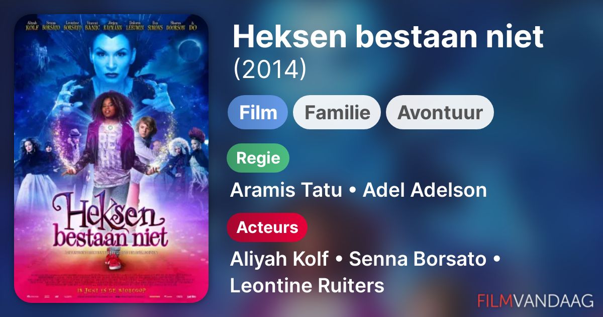 Heksen bestaan niet (film, 2014) - FilmVandaag.nl