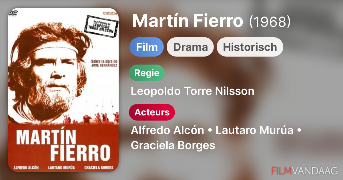 Martín Fierro (film, 1968) - FilmVandaag.nl