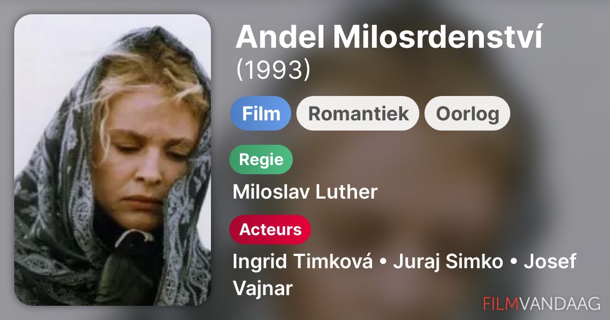Andel Milosrdenství (film, 1993) - FilmVandaag.nl