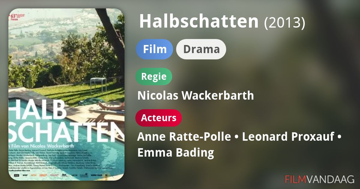 Halbschatten (film, 2013) Nu Online Kijken - FilmVandaag.nl