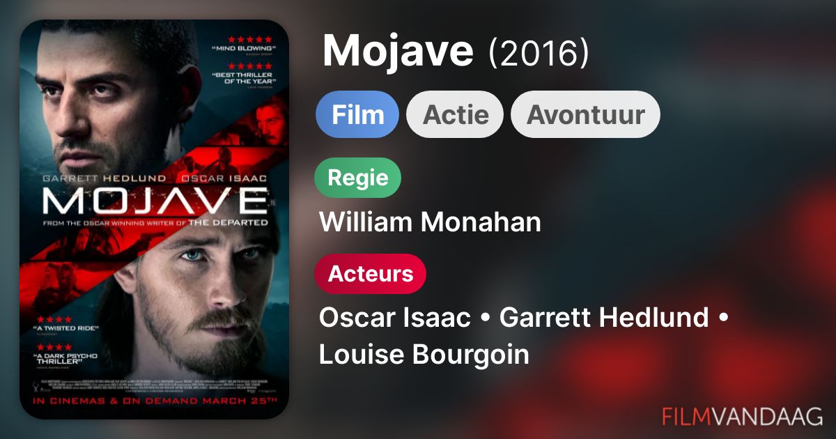 Mojave (film, 2016) - FilmVandaag.nl
