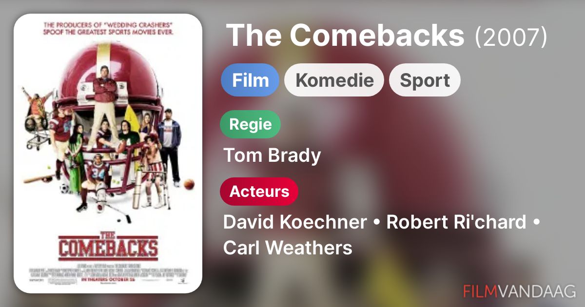 The Comebacks (film, 2007) - FilmVandaag.nl