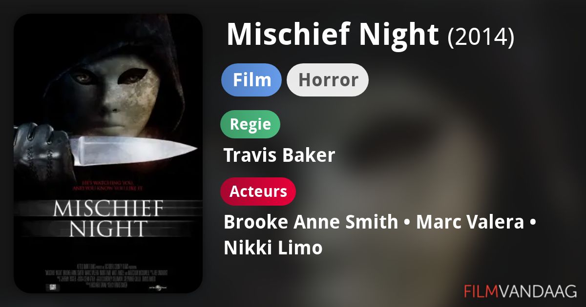 Mischief Night (film, 2014) - FilmVandaag.nl