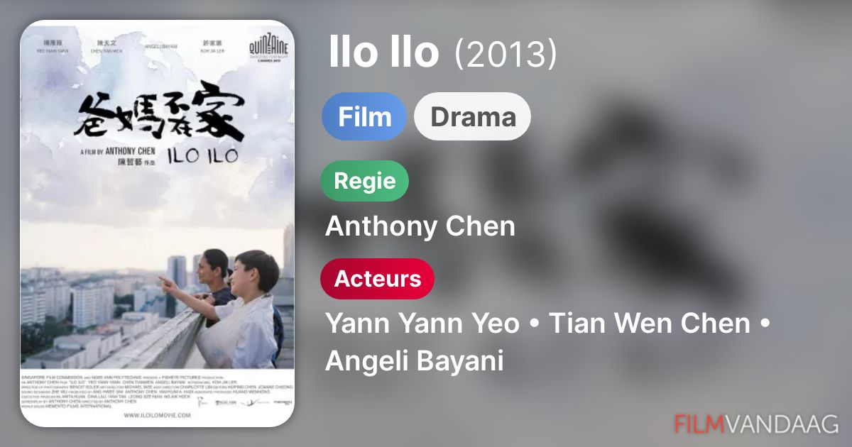 Ilo Ilo (film, 2013) - FilmVandaag.nl