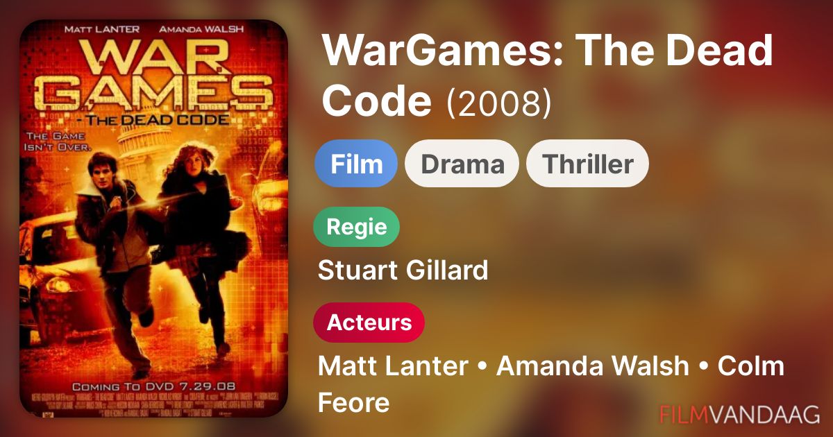 WarGames: The Dead Code (film, 2008) - FilmVandaag.nl