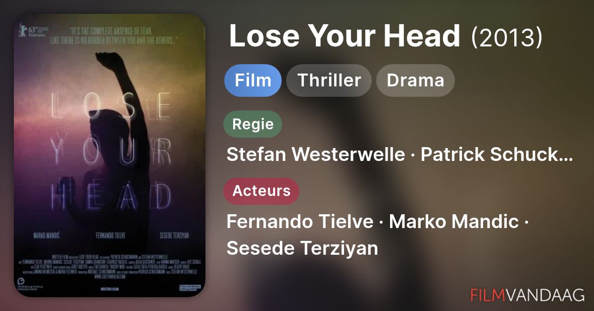 Lose Your Head (film, 2013) - FilmVandaag.nl