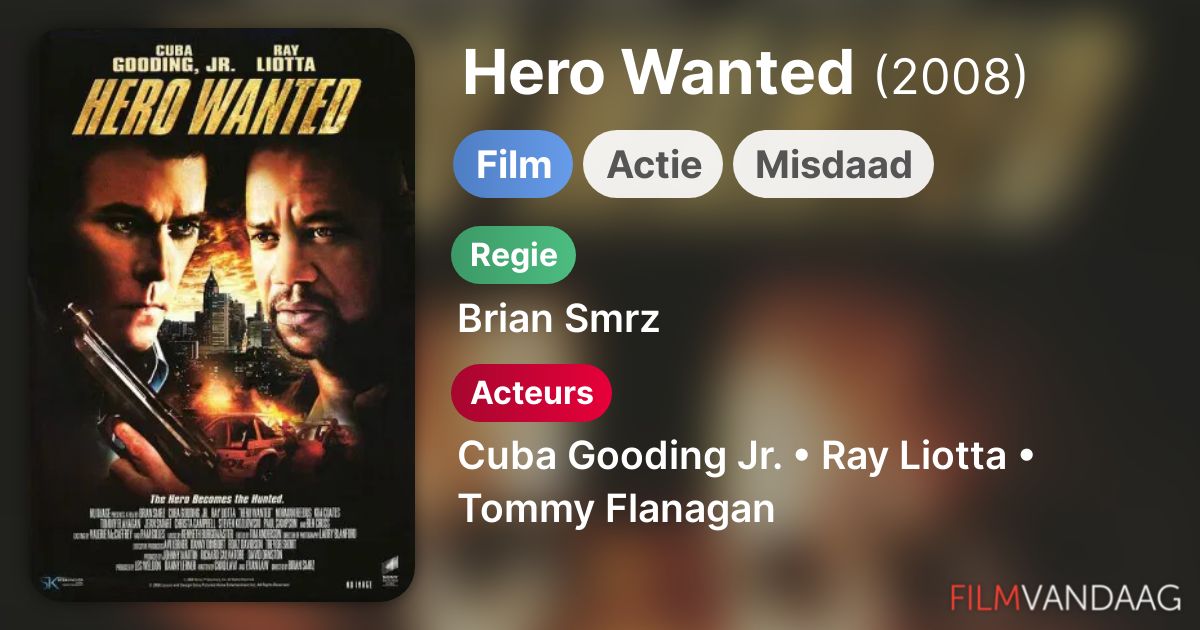 Hero Wanted (film, 2008) - FilmVandaag.nl