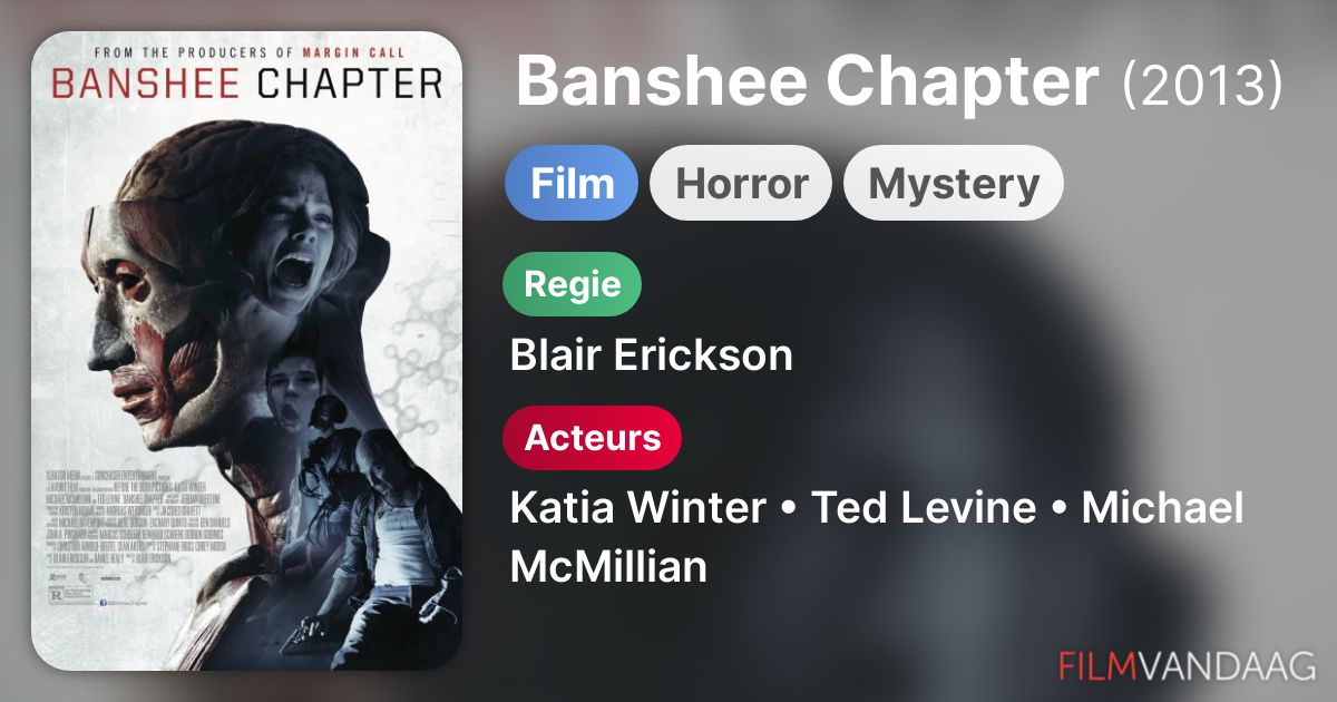 Banshee Chapter (film, 2013) - FilmVandaag.nl