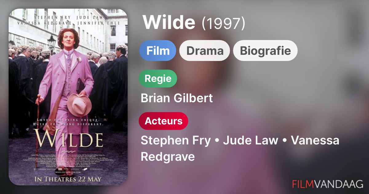 Wilde (film, 1997) - FilmVandaag.nl