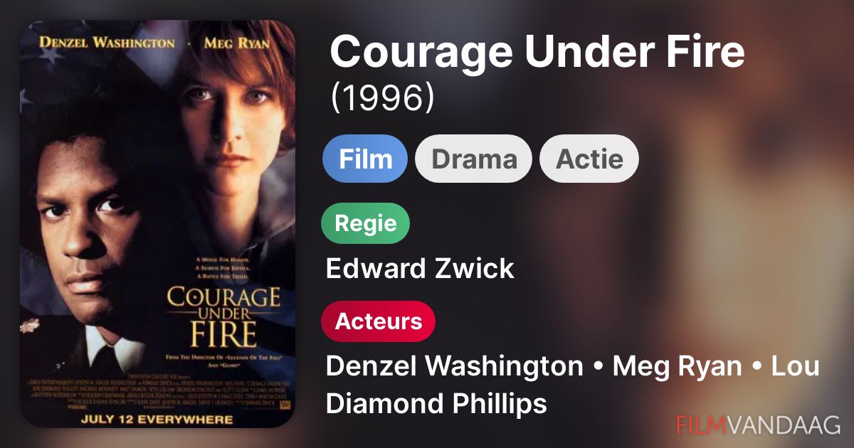 Courage Under Fire (film, 1996) - FilmVandaag.nl