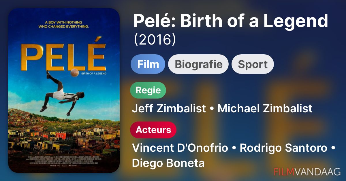 Pelé: Birth of a Legend (film, 2016) - FilmVandaag.nl