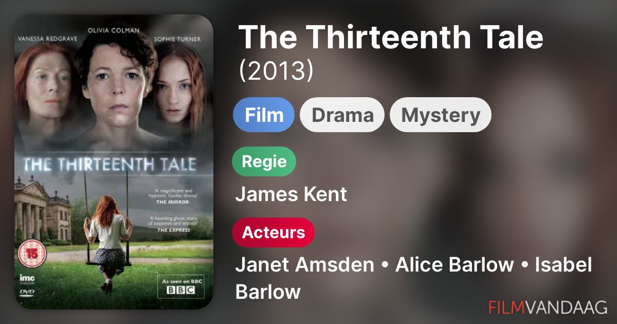 The Thirteenth Tale (film, 2013) - FilmVandaag.nl
