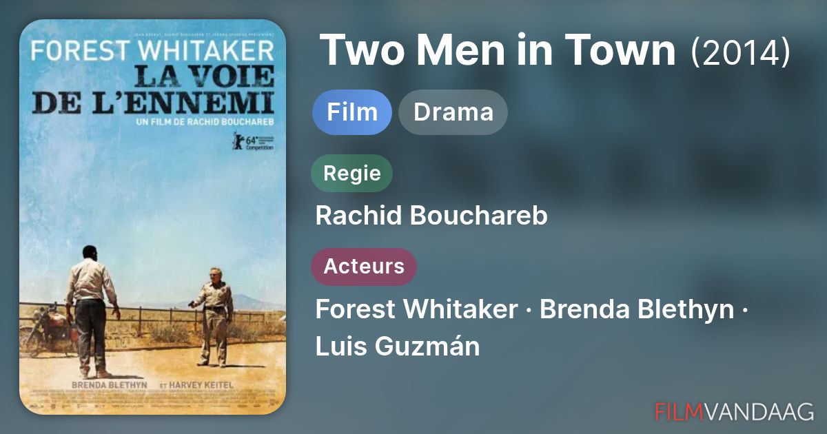 Two Men in Town (film, 2014) - FilmVandaag.nl