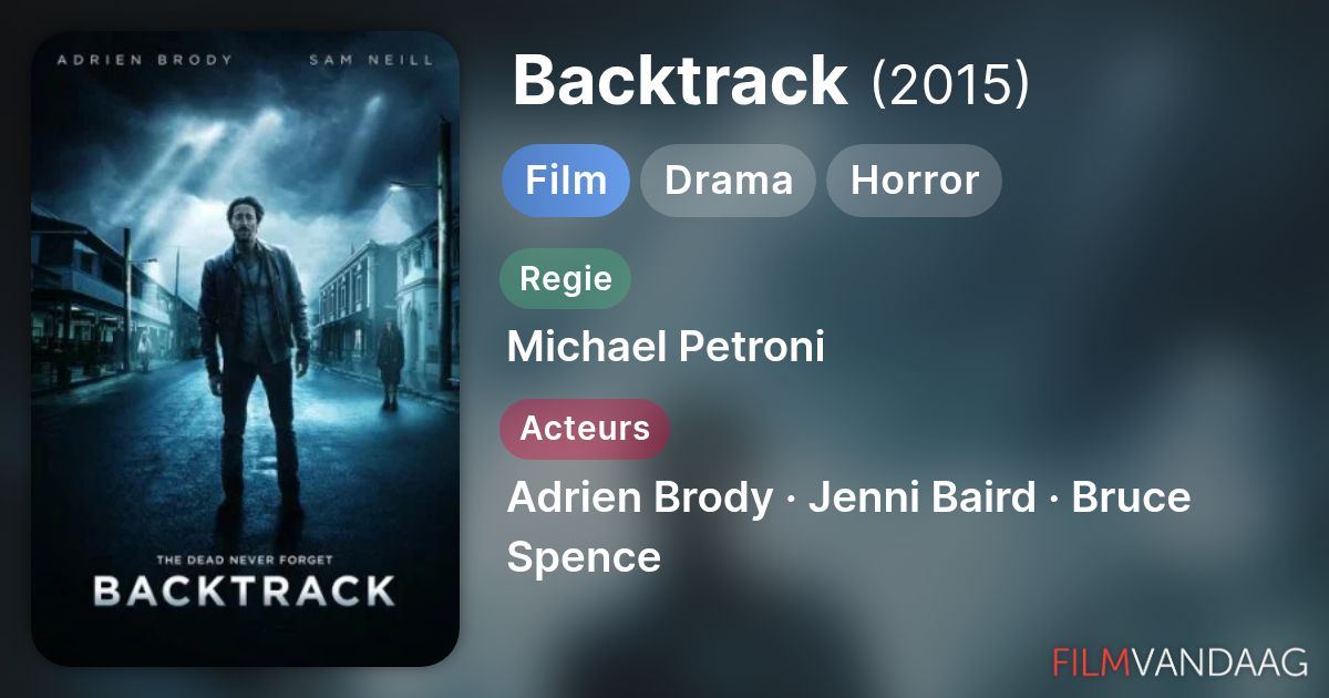 Backtrack (film, 2015) - FilmVandaag.nl