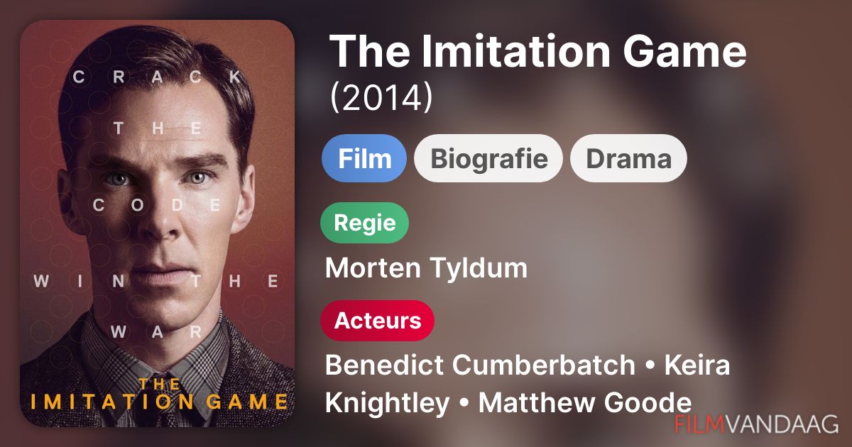 The Imitation Game (film, 2014) - FilmVandaag.nl