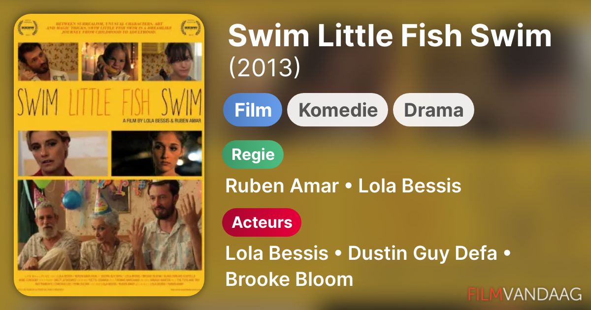 Swim Little Fish Swim (film, 2014) - FilmVandaag.nl