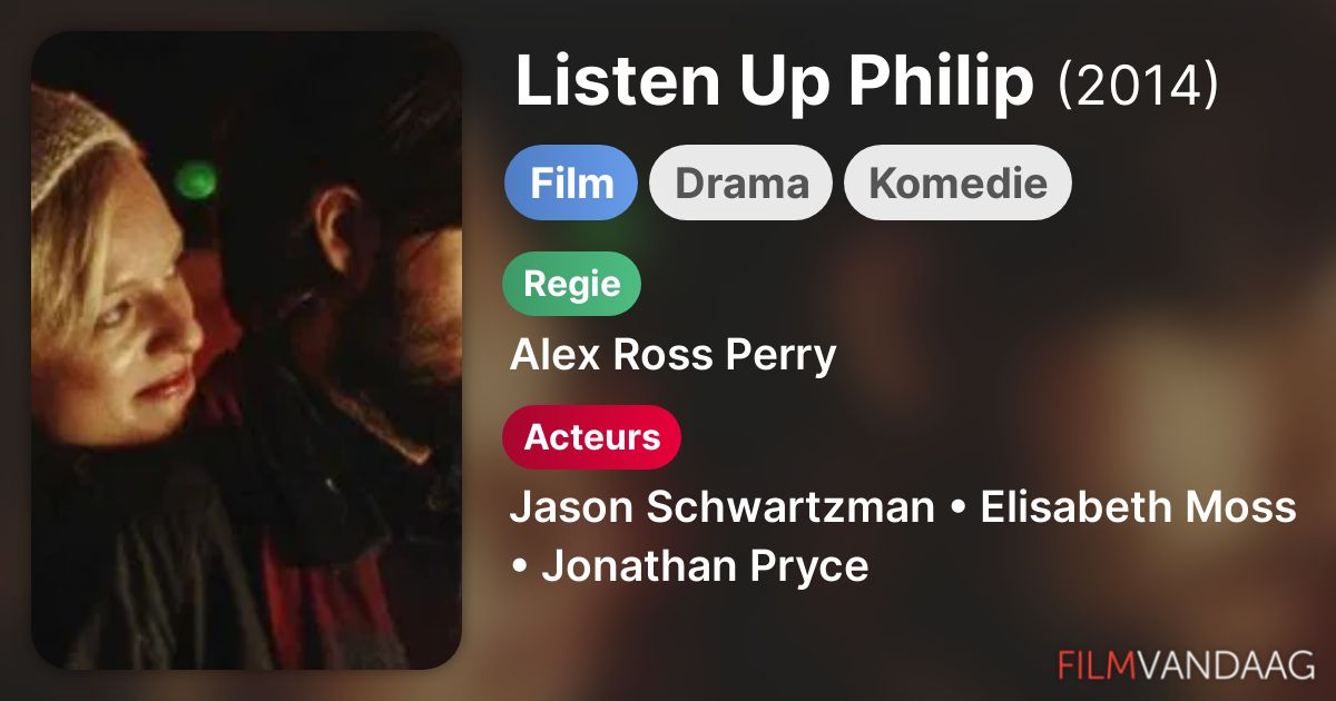 Listen Up Philip (film, 2014) - FilmVandaag.nl