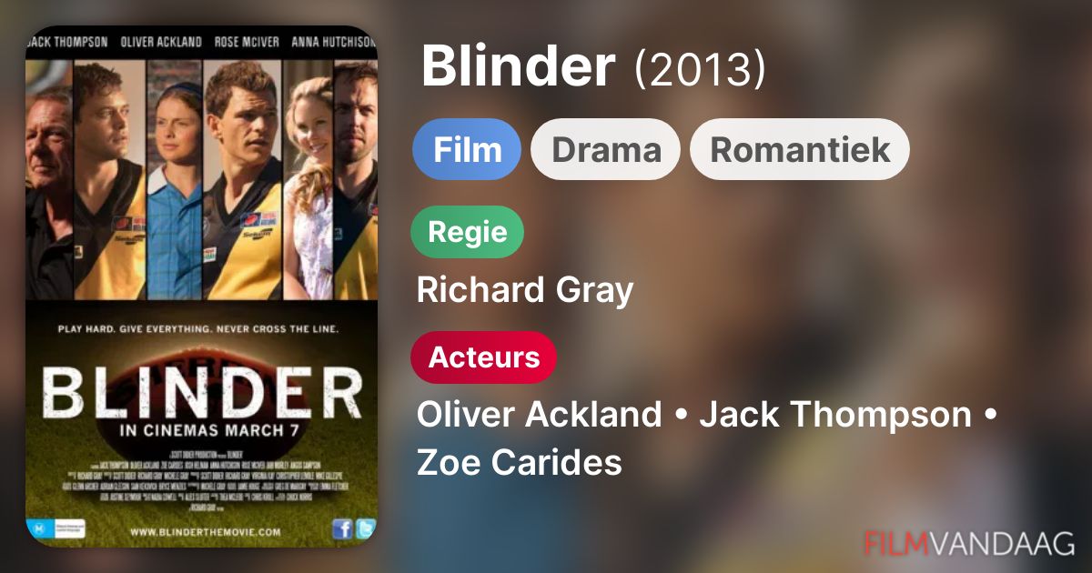 Blinder (film, 2013) - FilmVandaag.nl