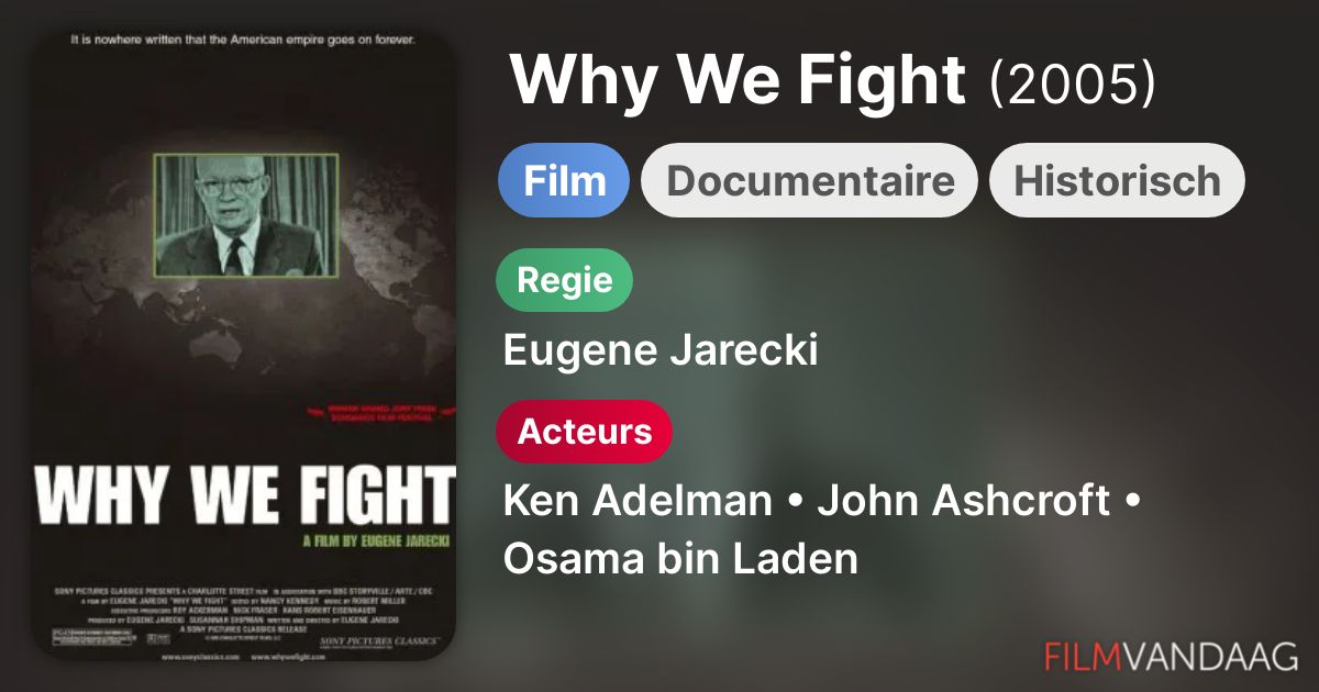 Why We Fight (film, 2005) - FilmVandaag.nl