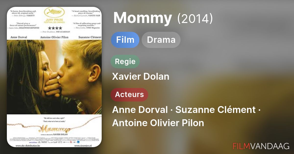 Mommy Film 2014 Filmvandaag Nl