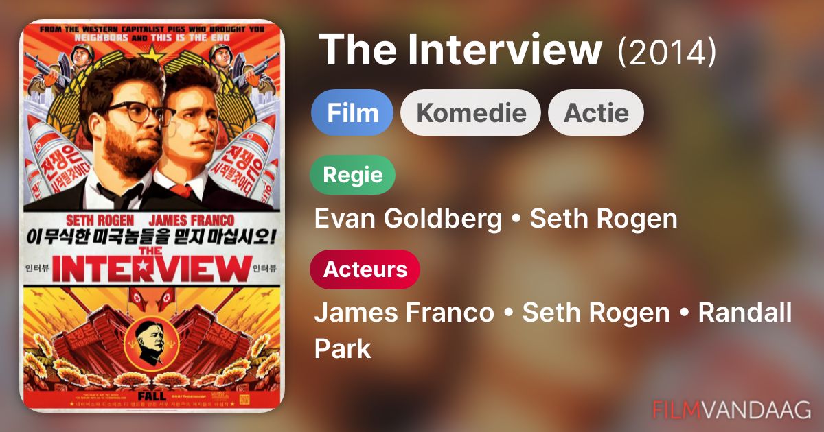 The Interview (film, 2014) - FilmVandaag.nl