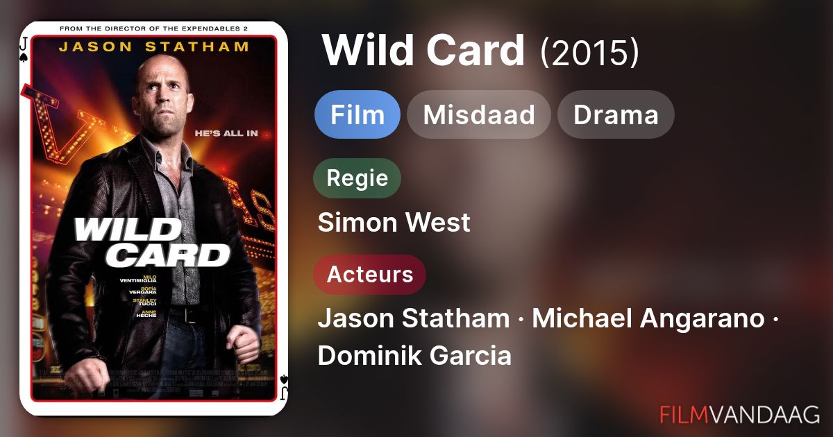 Wild Card (film, 2015) - FilmVandaag.nl