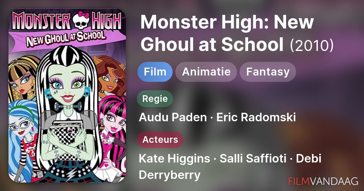 Monster High: New Ghoul at School (film, 2010) - FilmVandaag.nl