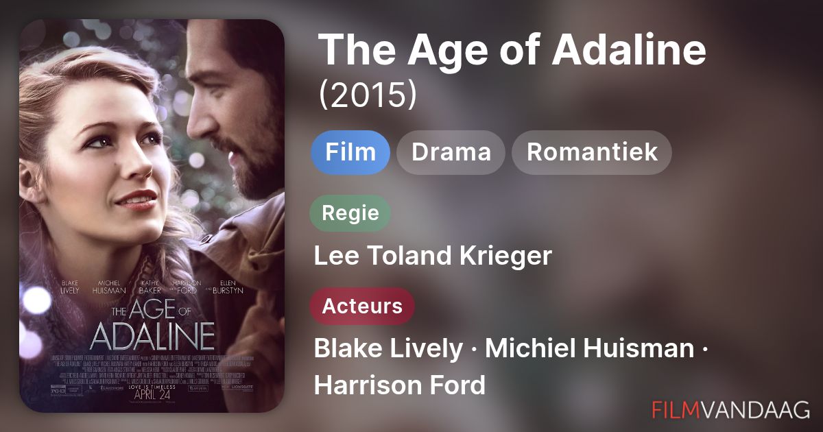 The Age of Adaline (film, 2015) - FilmVandaag.nl