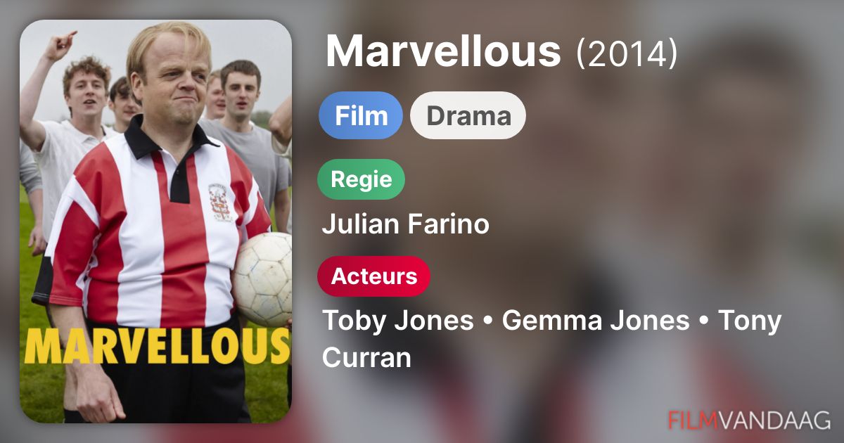 Marvellous (film, 2014) - FilmVandaag.nl
