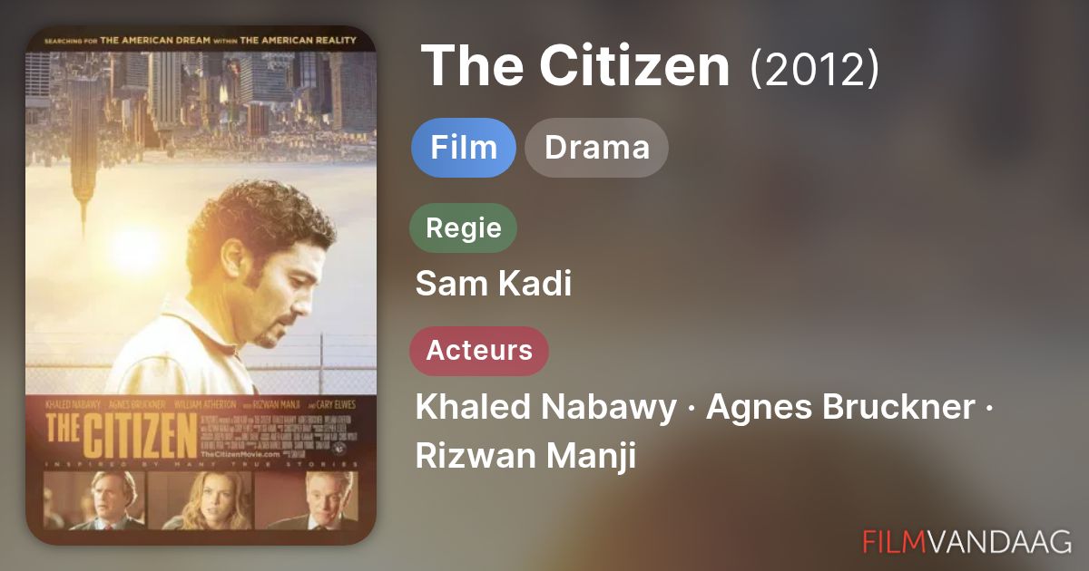 The Citizen (film, 2012) - FilmVandaag.nl