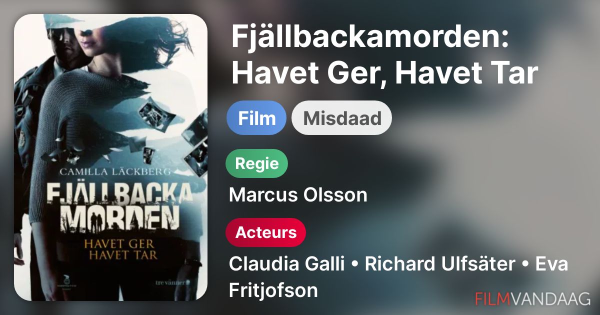 Fjällbackamorden: Havet Ger, Havet Tar (film, 2013) - FilmVandaag.nl