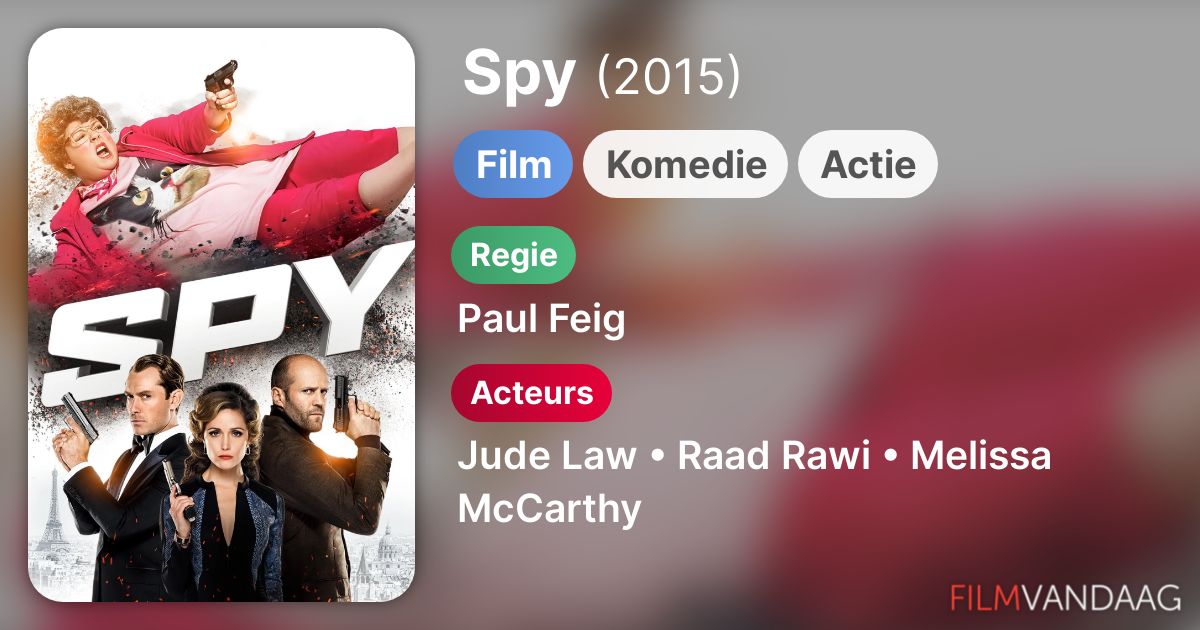 Spy (film, 2015) Nu Online Kijken - FilmVandaag.nl
