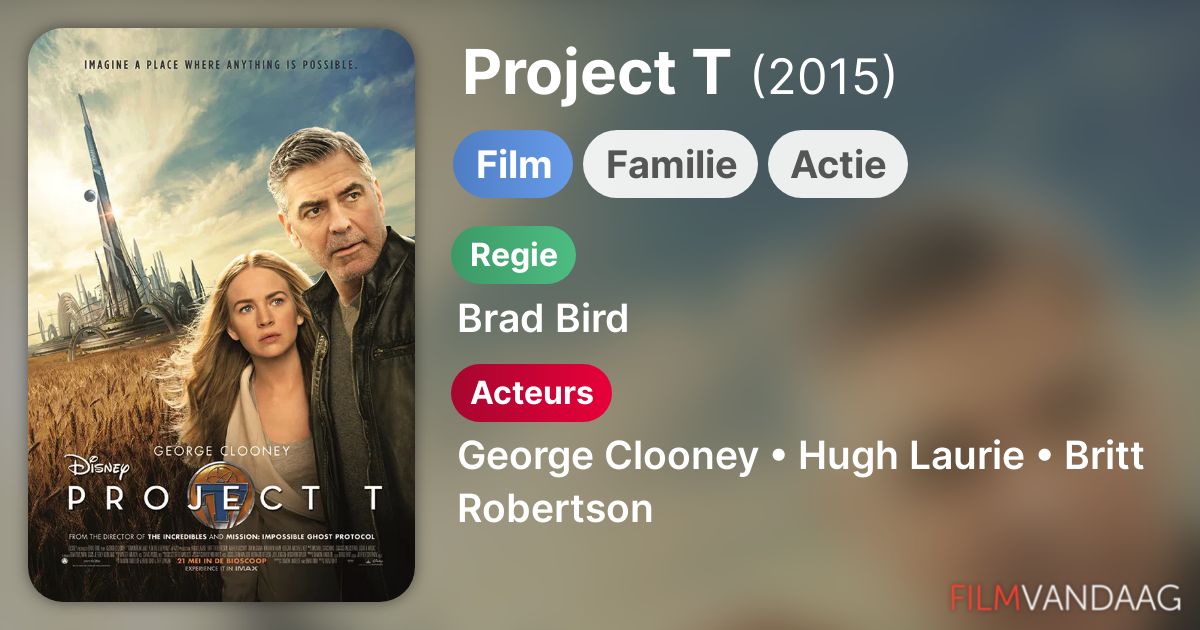 Project T (film, 2015) - FilmVandaag.nl