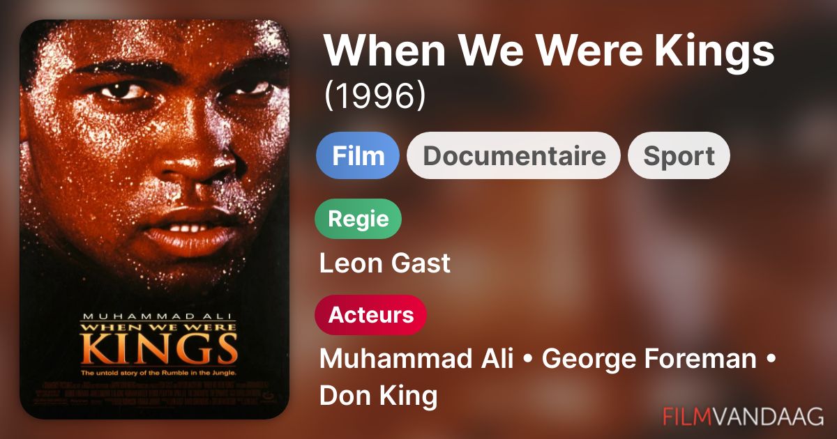 When We Were Kings (film, 1996) - FilmVandaag.nl