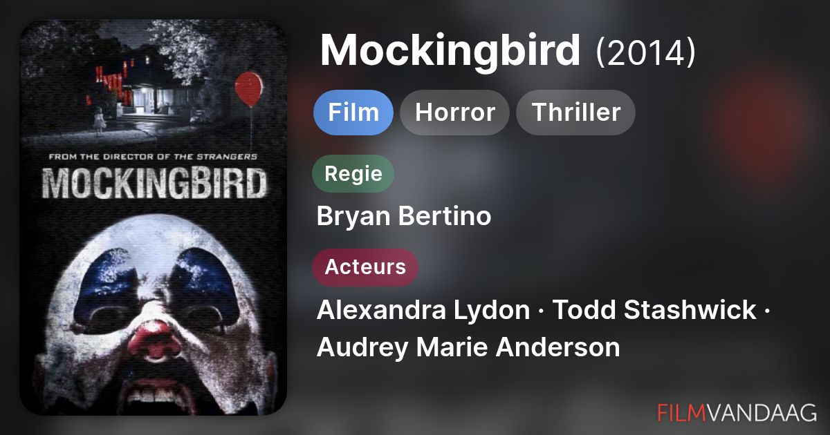 Mockingbird (film, 2014) kopen op dvd of blu-ray - FilmVandaag.nl