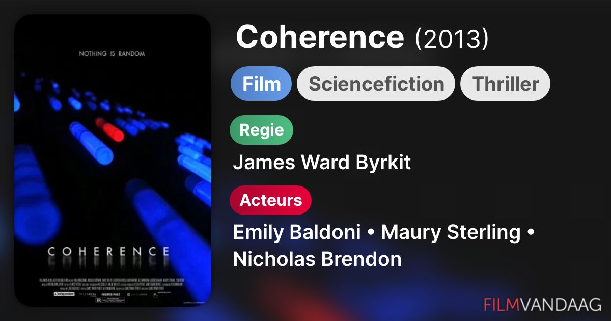 Coherence (film, 2013) - FilmVandaag.nl