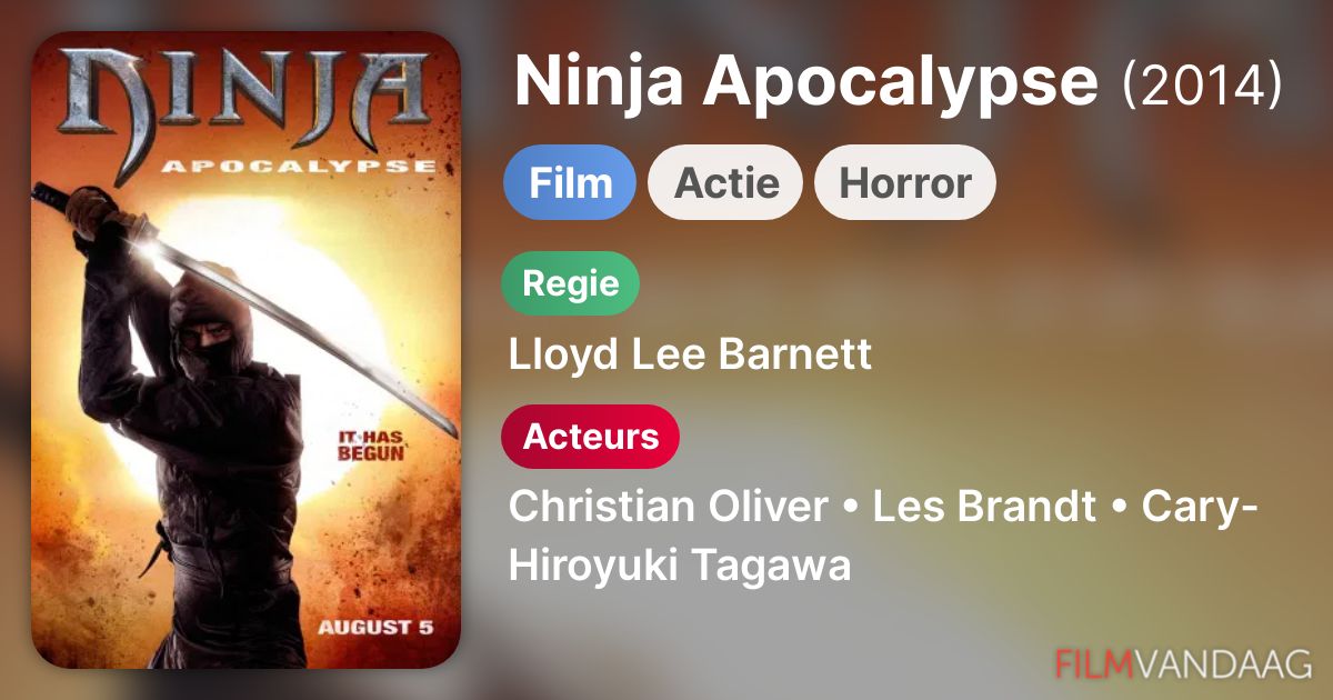 Ninja Apocalypse (film, 2014) - FilmVandaag.nl