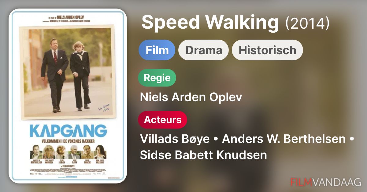 Speed Walking (film, 2014) - FilmVandaag.nl