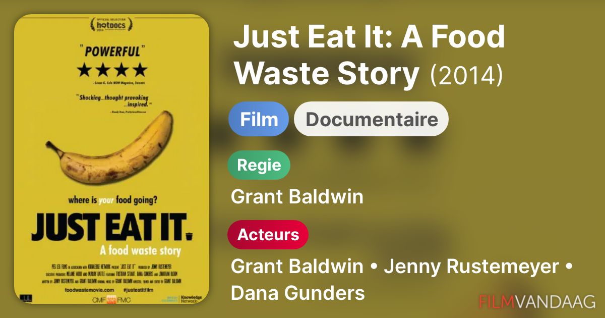 Just Eat It: A Food Waste Story (film, 2014) - FilmVandaag.nl