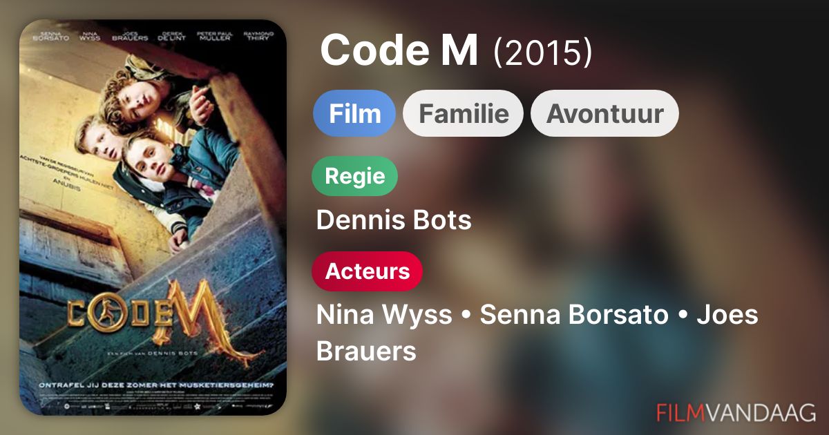 Code M (film, 2015) - FilmVandaag.nl
