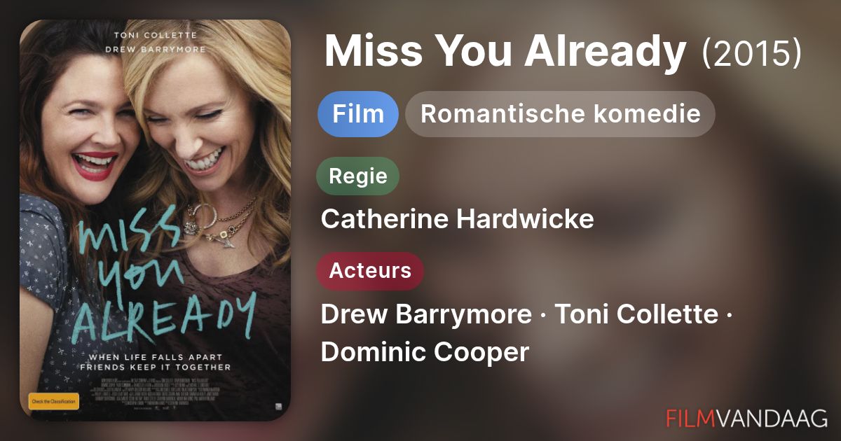 Miss You Already (film, 2015) - FilmVandaag.nl
