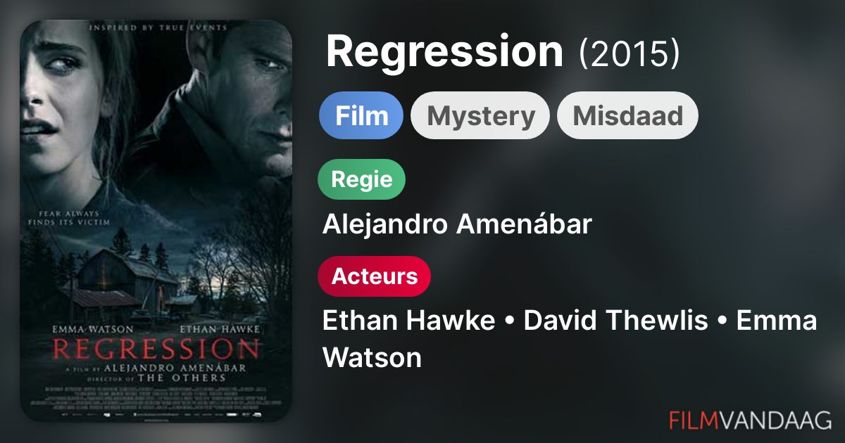Regression (film, 2015) - FilmVandaag.nl