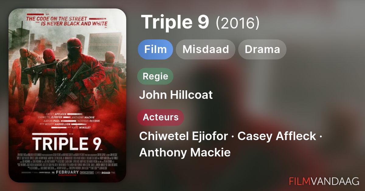 Triple 9 (film, 2016) - FilmVandaag.nl