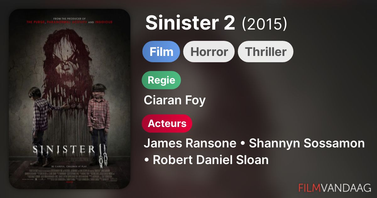 Sinister 2 (film, 2015) - FilmVandaag.nl