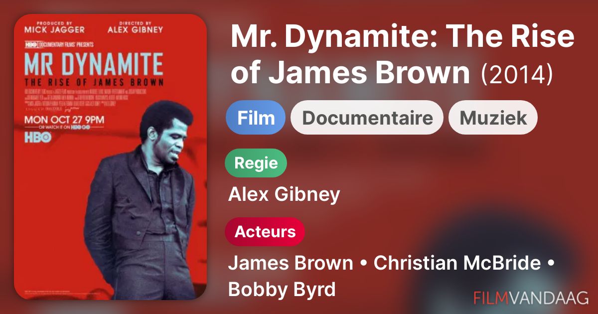 Mr. Dynamite: The Rise of James Brown (film, 2014) - FilmVandaag.nl