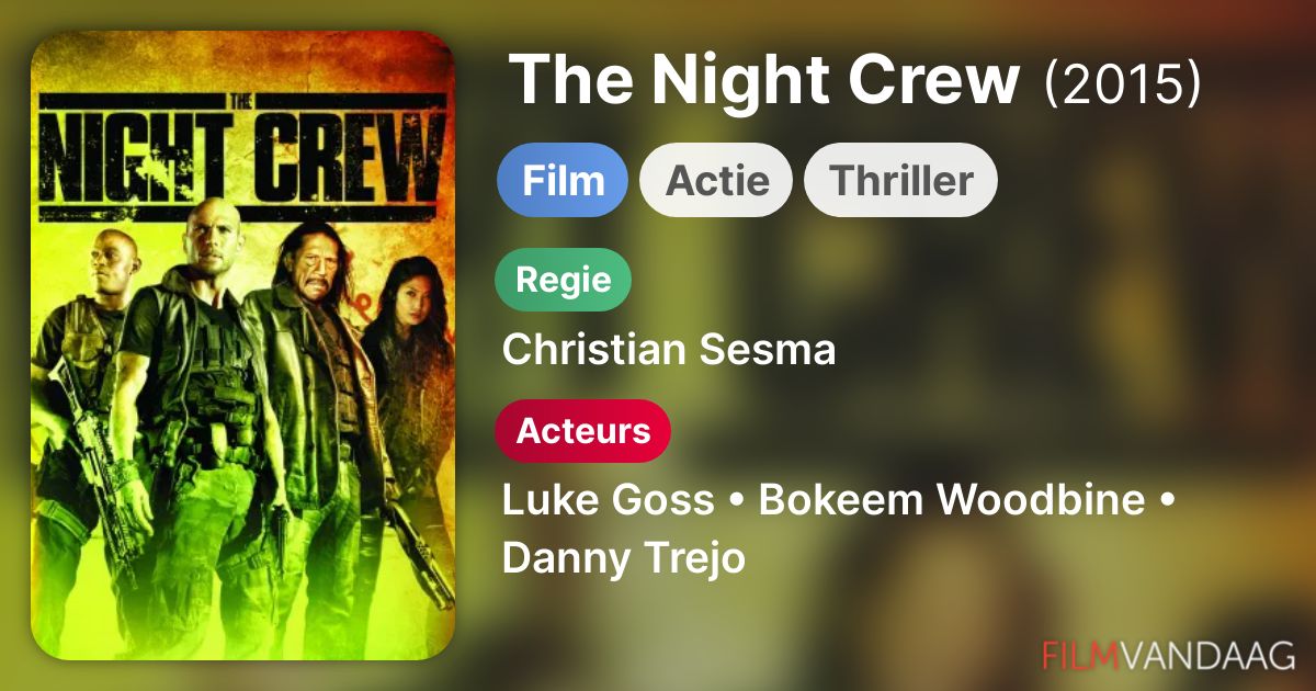 The Night Crew (film, 2015) - FilmVandaag.nl