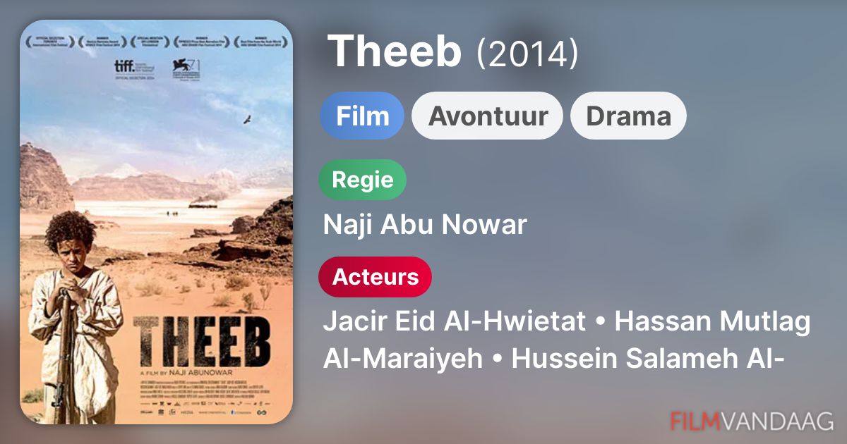 Theeb (film, 2014) - FilmVandaag.nl