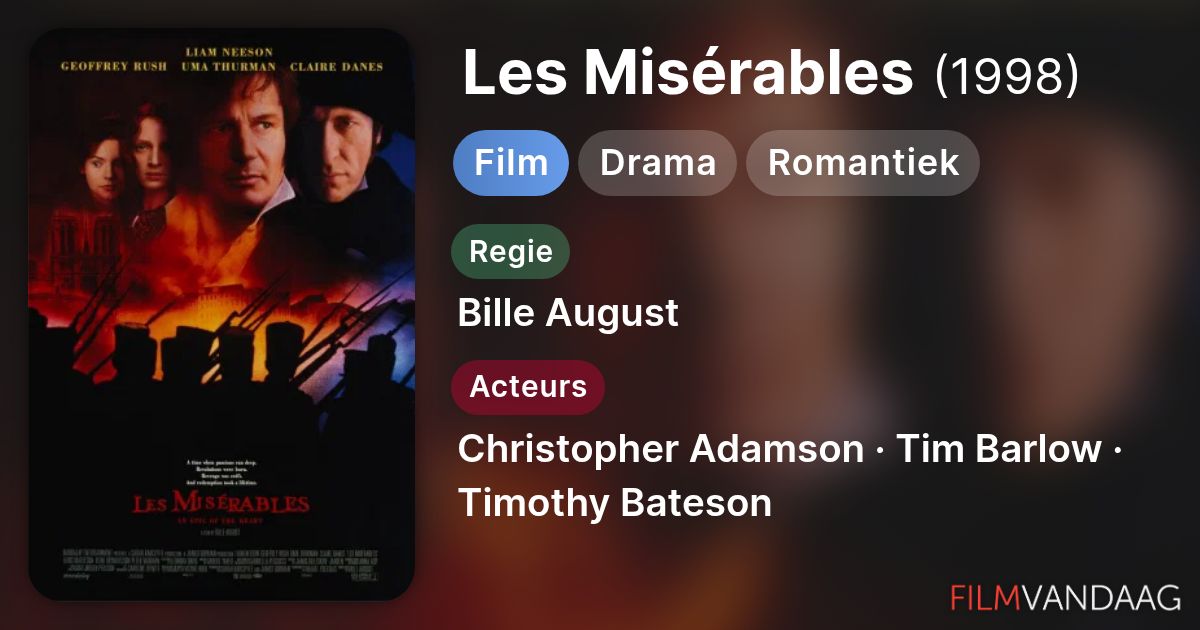 Les Misérables (film, 1998) - FilmVandaag.nl